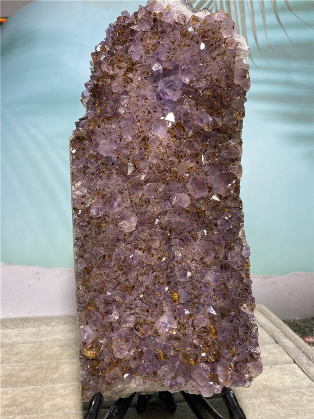 Rare Large Amethyst Rutile Natural Raw Natural Quartz Cluster Crystal ...