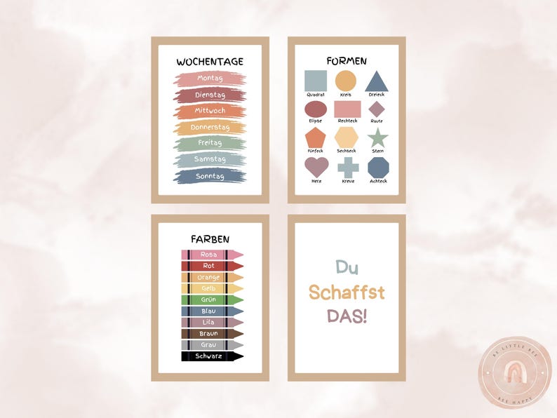 20 Educational Posters German Classroom Home German Language Learning ...