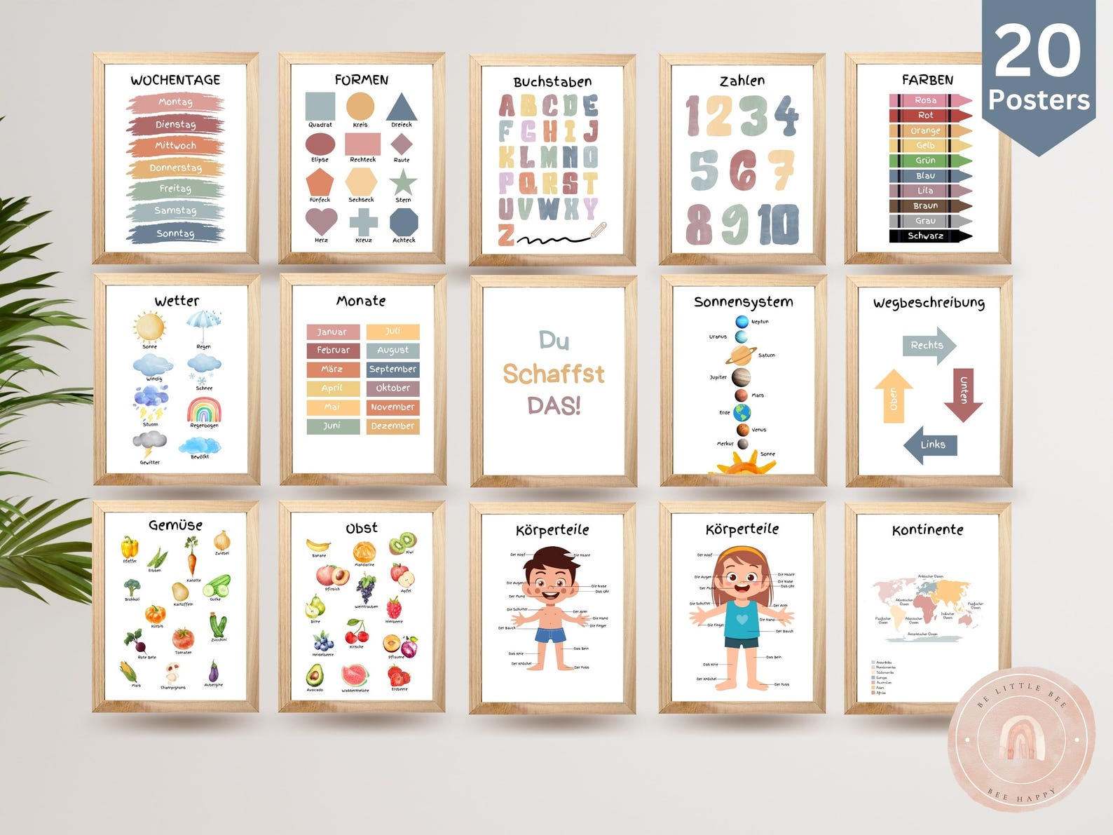 20 Educational Posters German Classroom Home German Language Learning ...