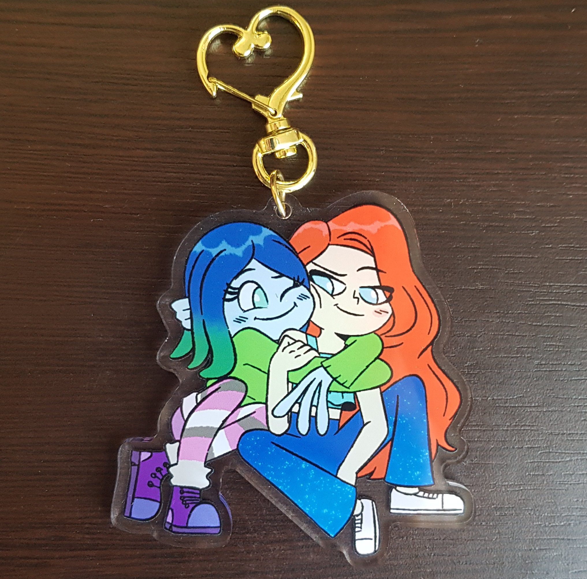 Amphiba Sashanne Rainbow Acrylic Keychain Charms Ruby Gillman Teenage ...