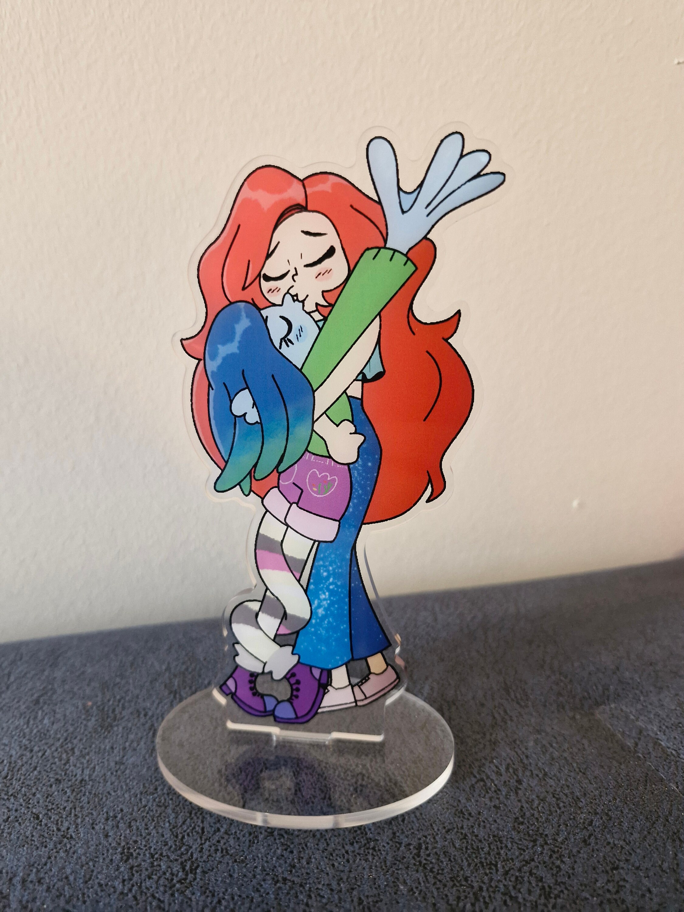 Amphiba Sashanne Rainbow Acrylic Keychain Charms Ruby Gillman Teenage ...