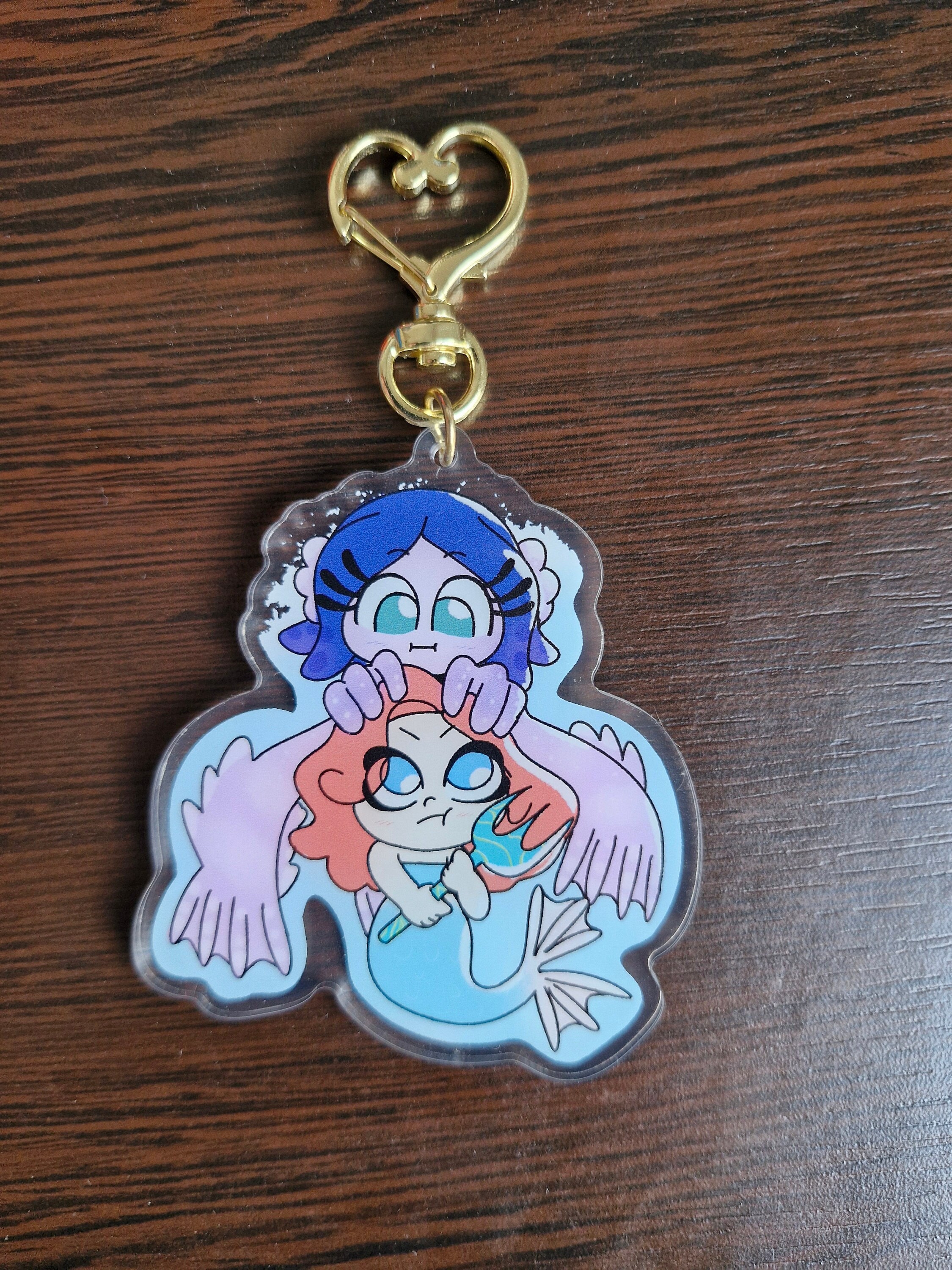 Amphiba Sashanne Rainbow Acrylic Keychain Charms Ruby Gillman Teenage ...