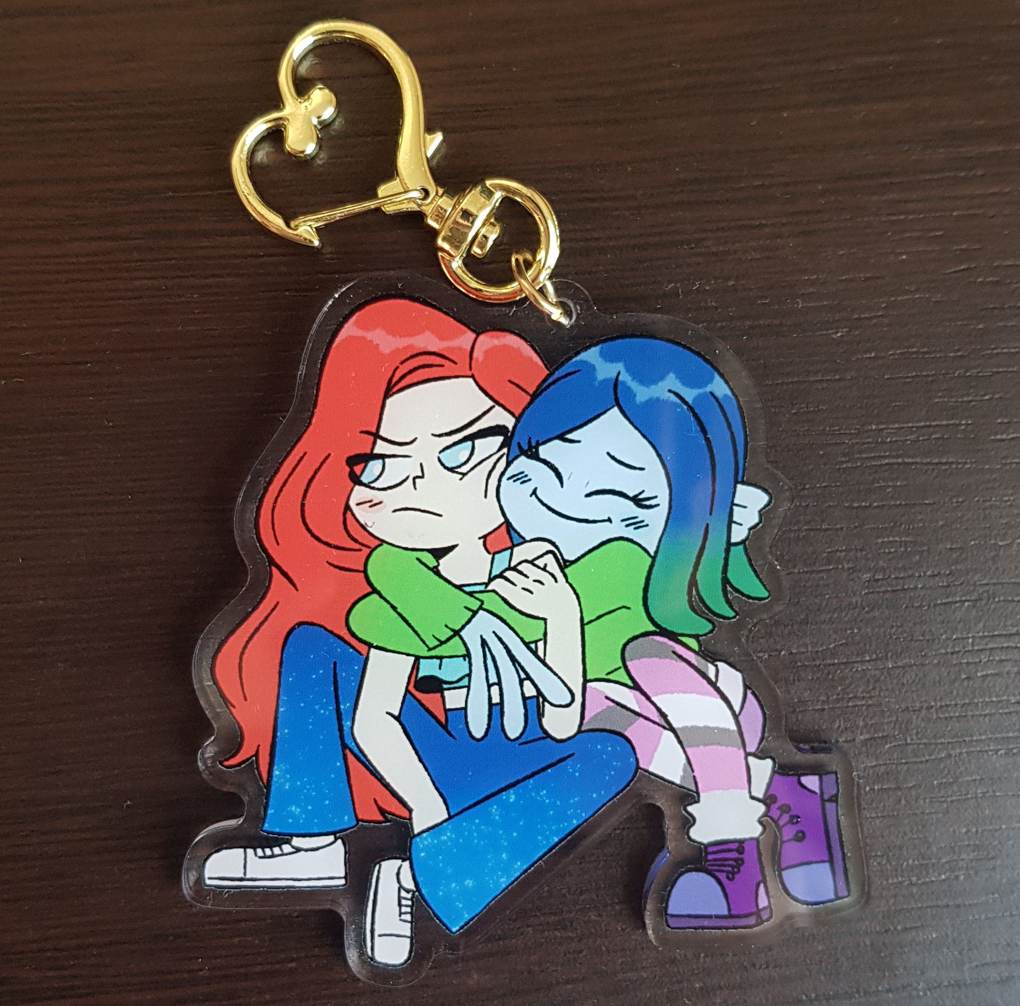 Amphiba Sashanne Rainbow Acrylic Keychain Charms Ruby Gillman Teenage ...