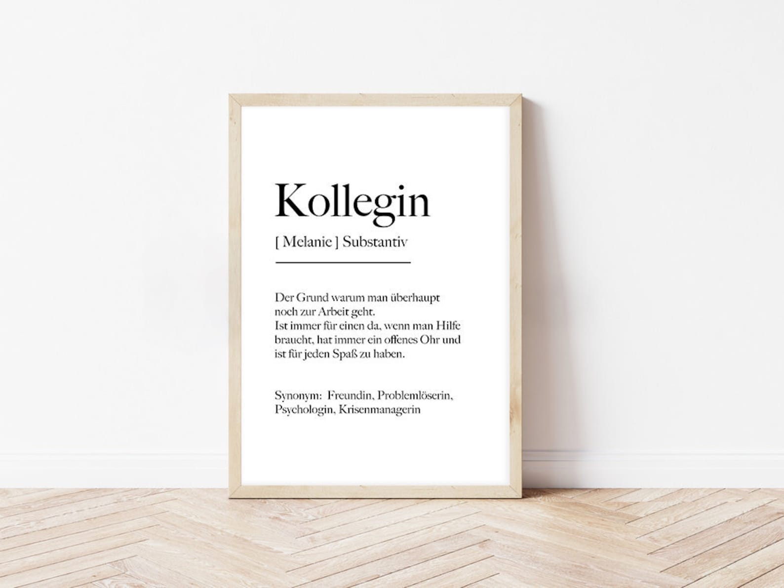 Colleague Definition Poster Gift for Colleague Birthday - Etsy