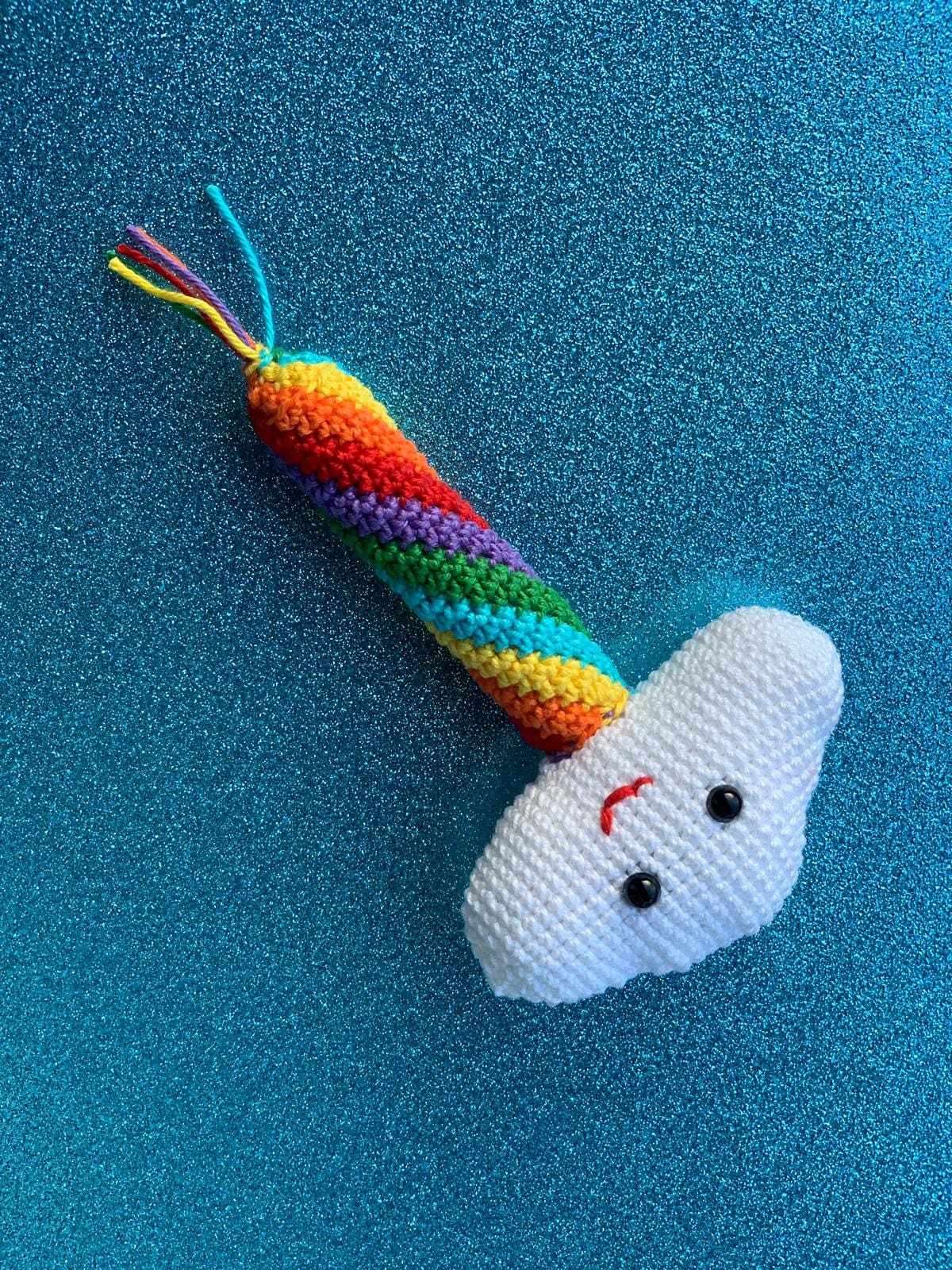 Cloudy Rainbow Rattle Set (cloud+sun) Pattern in English - Etsy