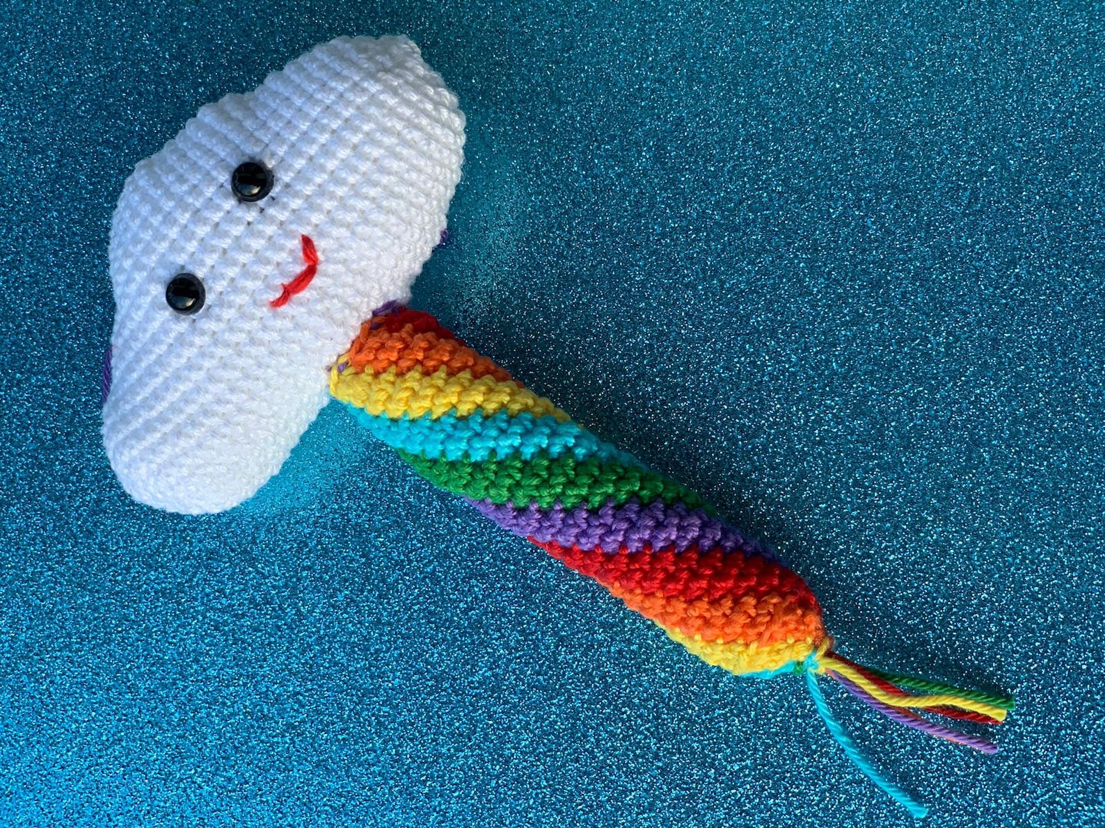 Cloudy Rainbow Rattle Set (cloud+sun) Pattern in English - Etsy