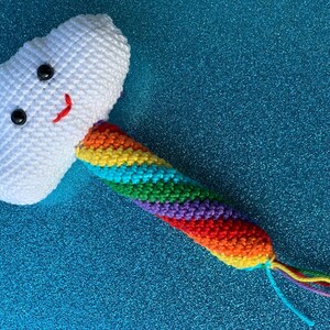 Cloudy Rainbow Rattle Set (cloud+sun) Pattern in English - Etsy