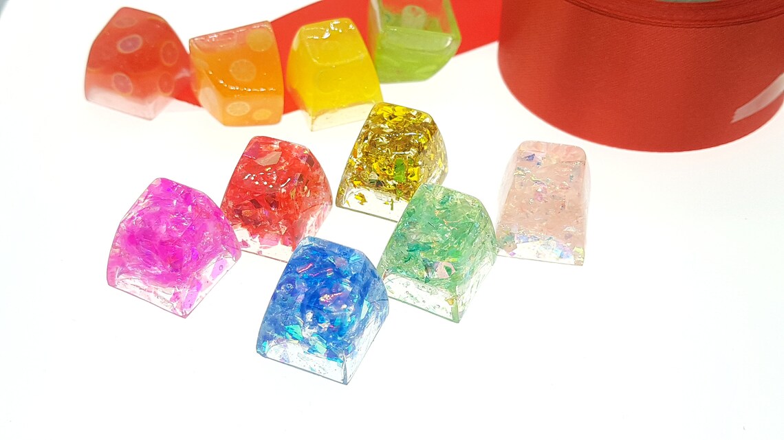 Glitter Keycap SA R1 Artisan Keycap - Etsy