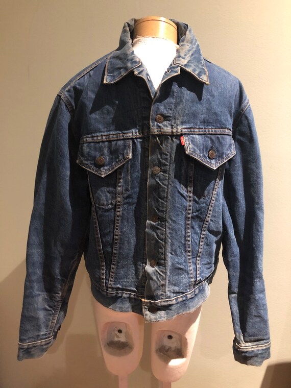 Vintage Levi’s big E denim jacket 1950s blanket lined - Gem