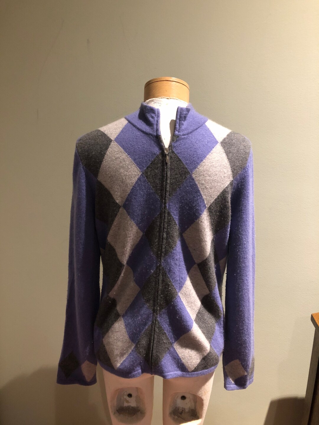 Vintage Ladies 100% Cashmere Zip up Sweater - Etsy