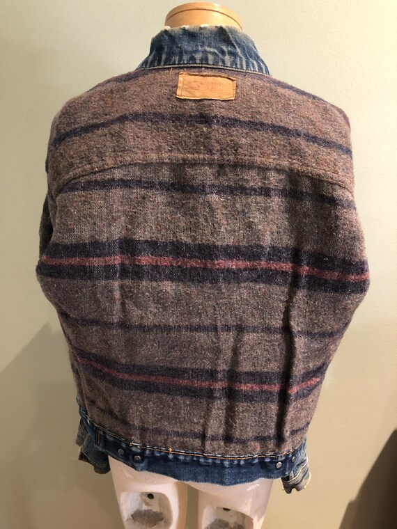 Vintage Levi big E 1950s blanket lined denim jacket - Gem