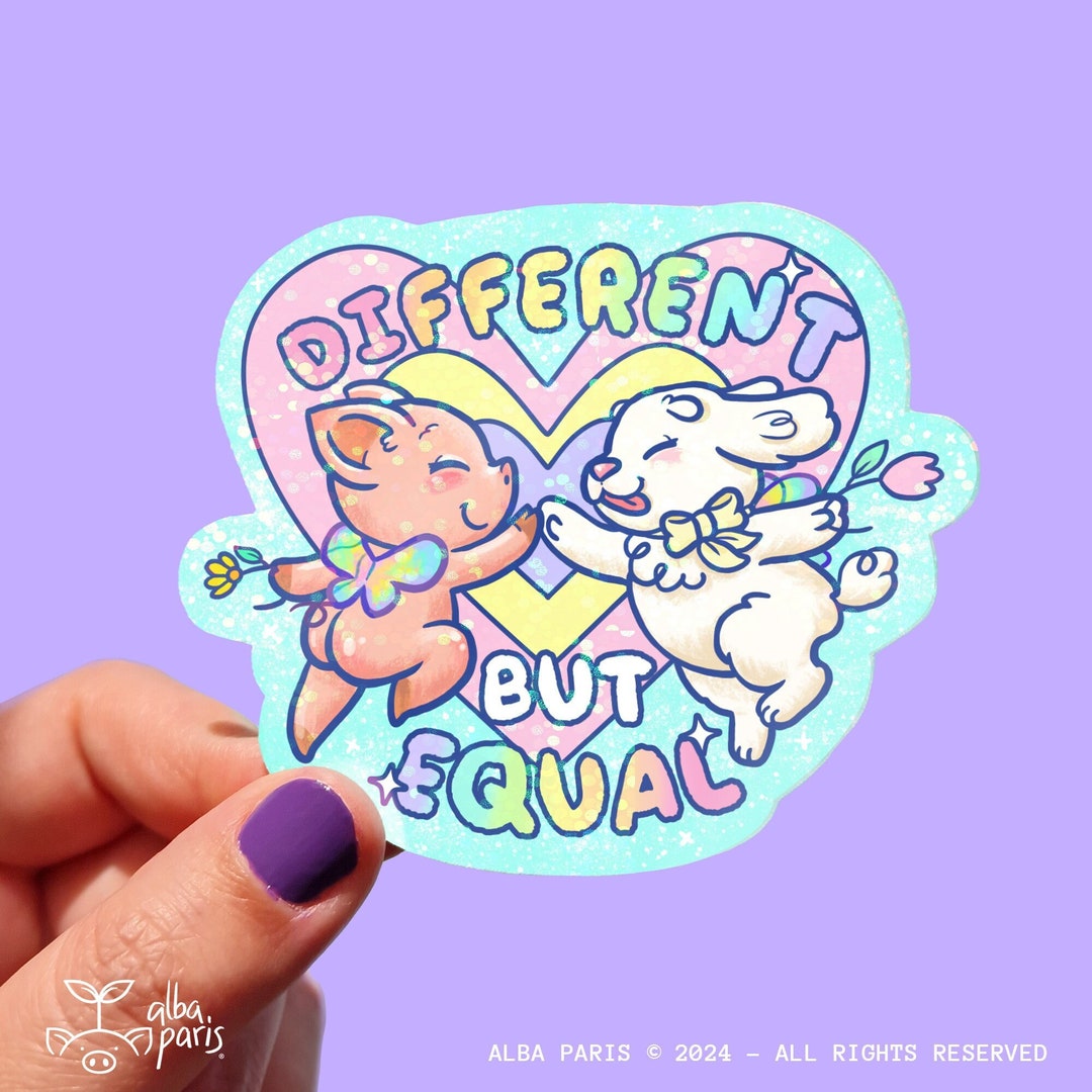 Different but Equal STICKER - Etsy
