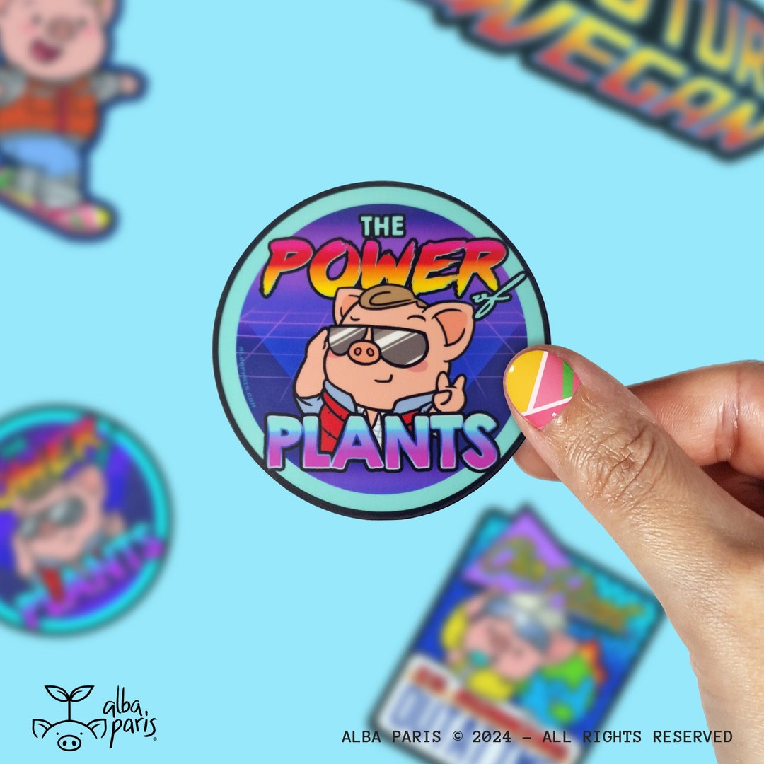 The Power of Plants STICKER - , 80s, Retro, Back to the Future, Total ...