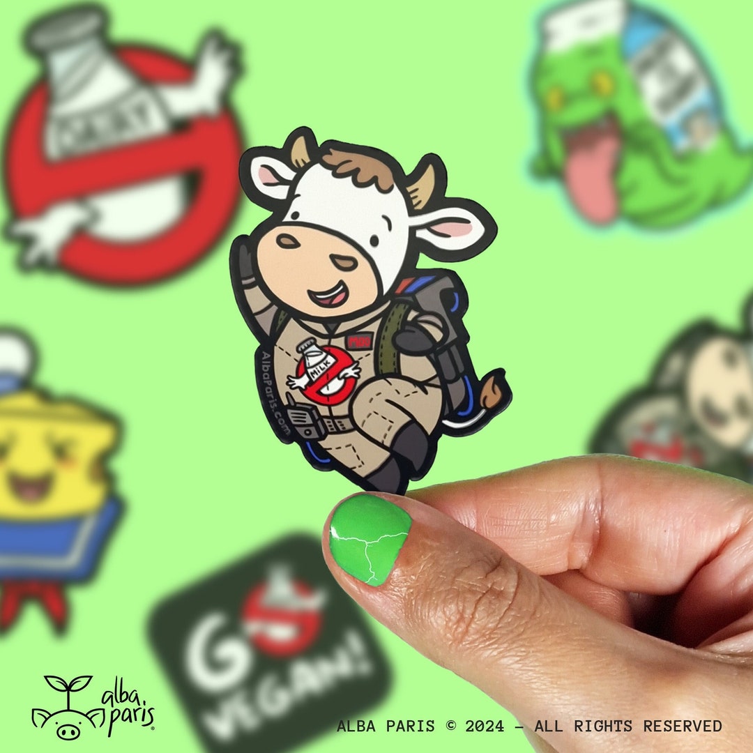 Cow Milk-busters - STICKER - Dairy Free, Animal Rights, Vegan Sticker ...