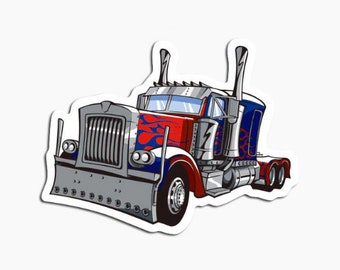Optimus prime decal | Etsy