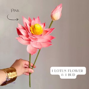 Handmade Crepe Paper Lotus Flowers, Wedding Decor, Yoga Studio Art ...