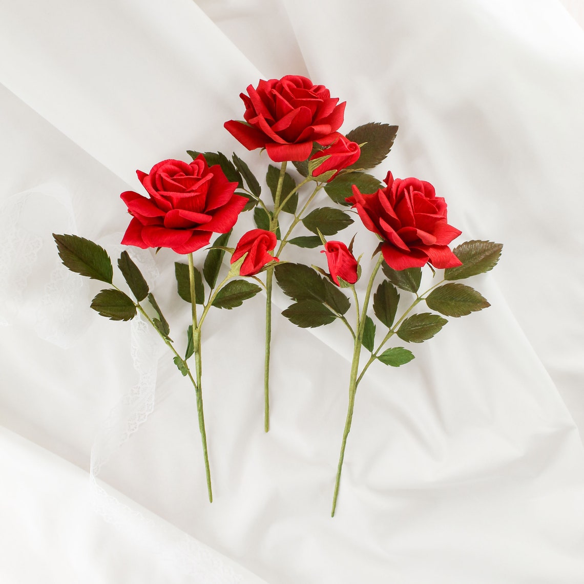 Crepe Paper Roses Paper Roses Bouquet Paper Flower Bouquet | Etsy