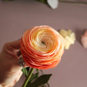 Crepe Paper Ranunculus Template, Pdf Paper Flower Tutorials, How to ...