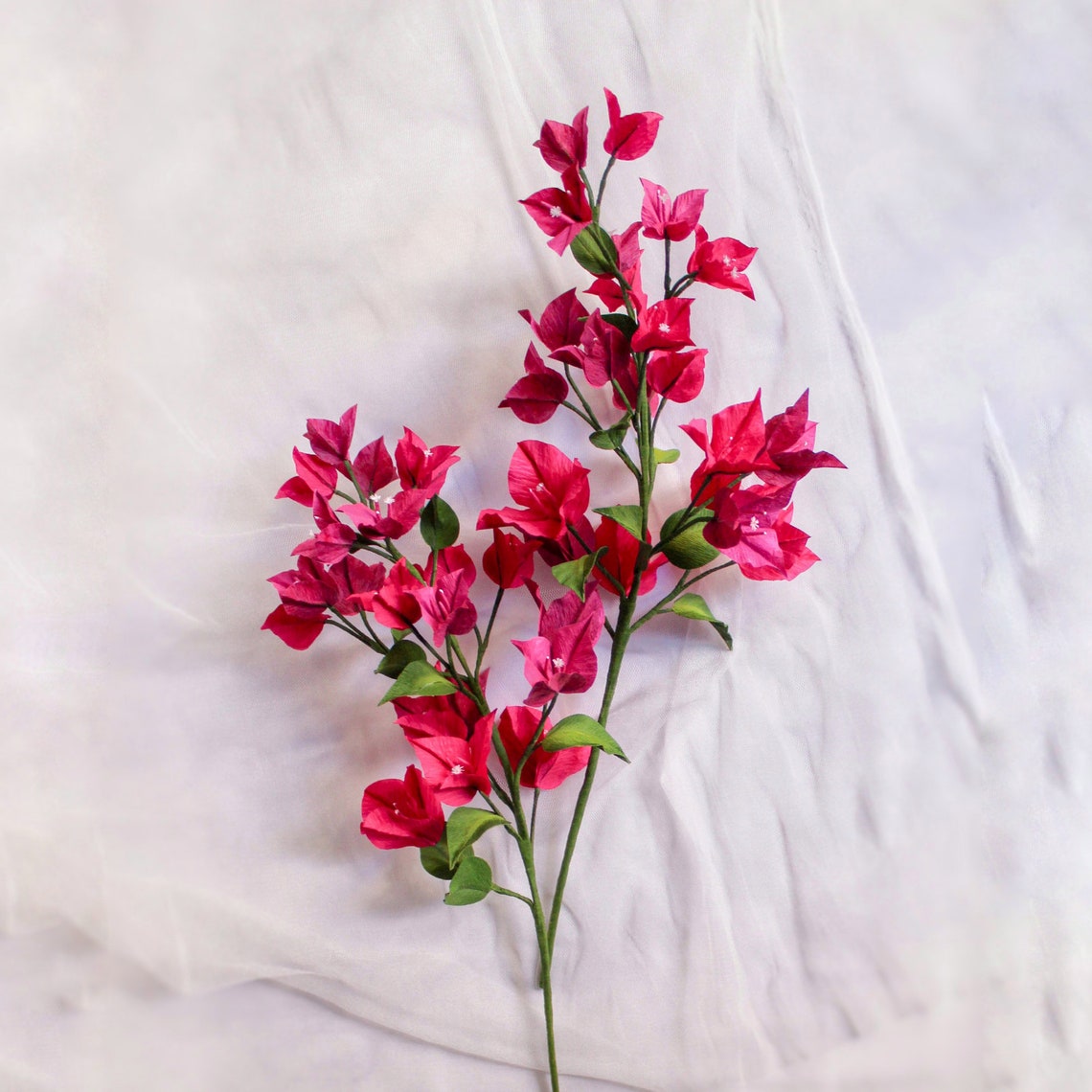Bougainvillea Paper Flowers Stems Crepe Paper Flowers - Etsy