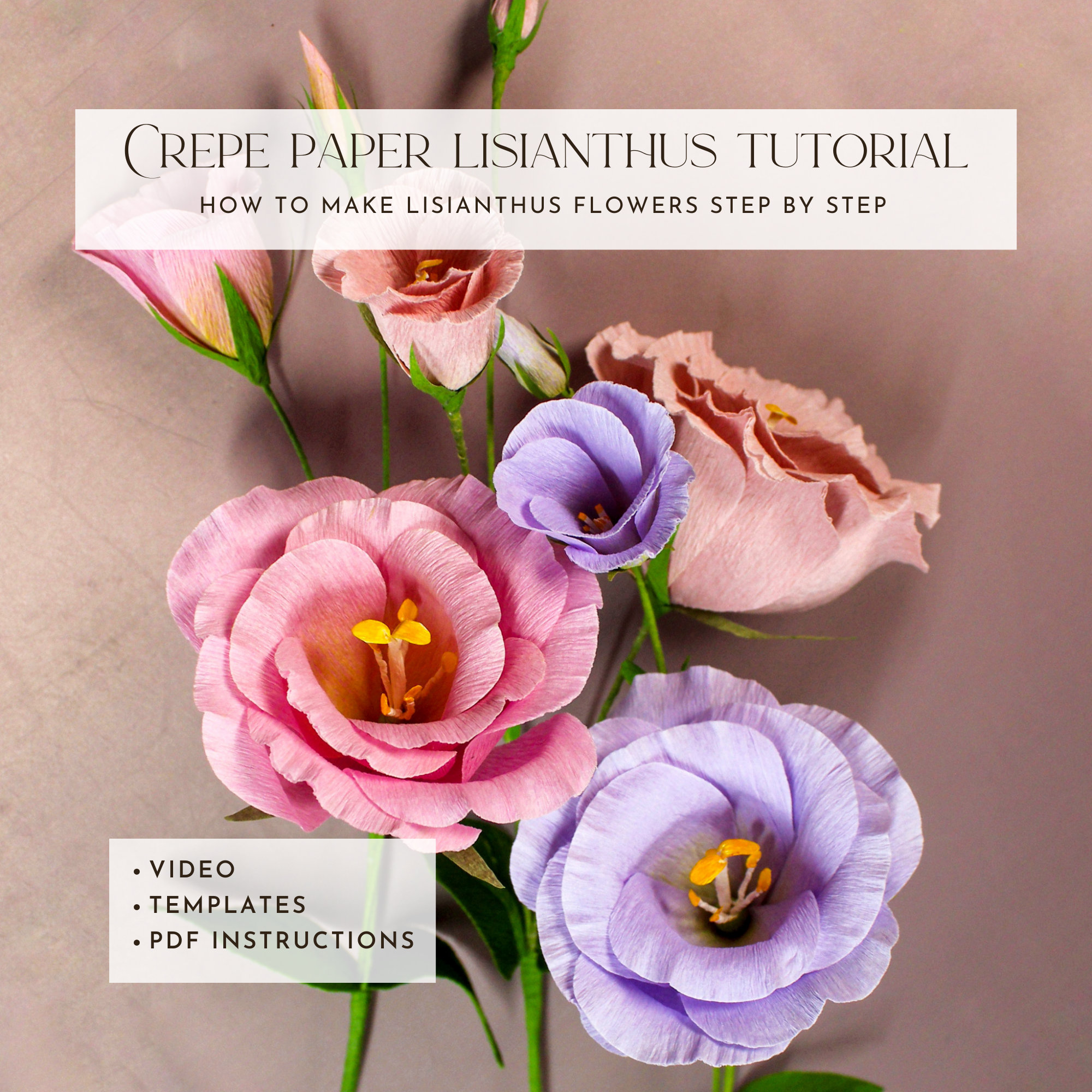 Diy Crepe Paper Flowers Tutorial