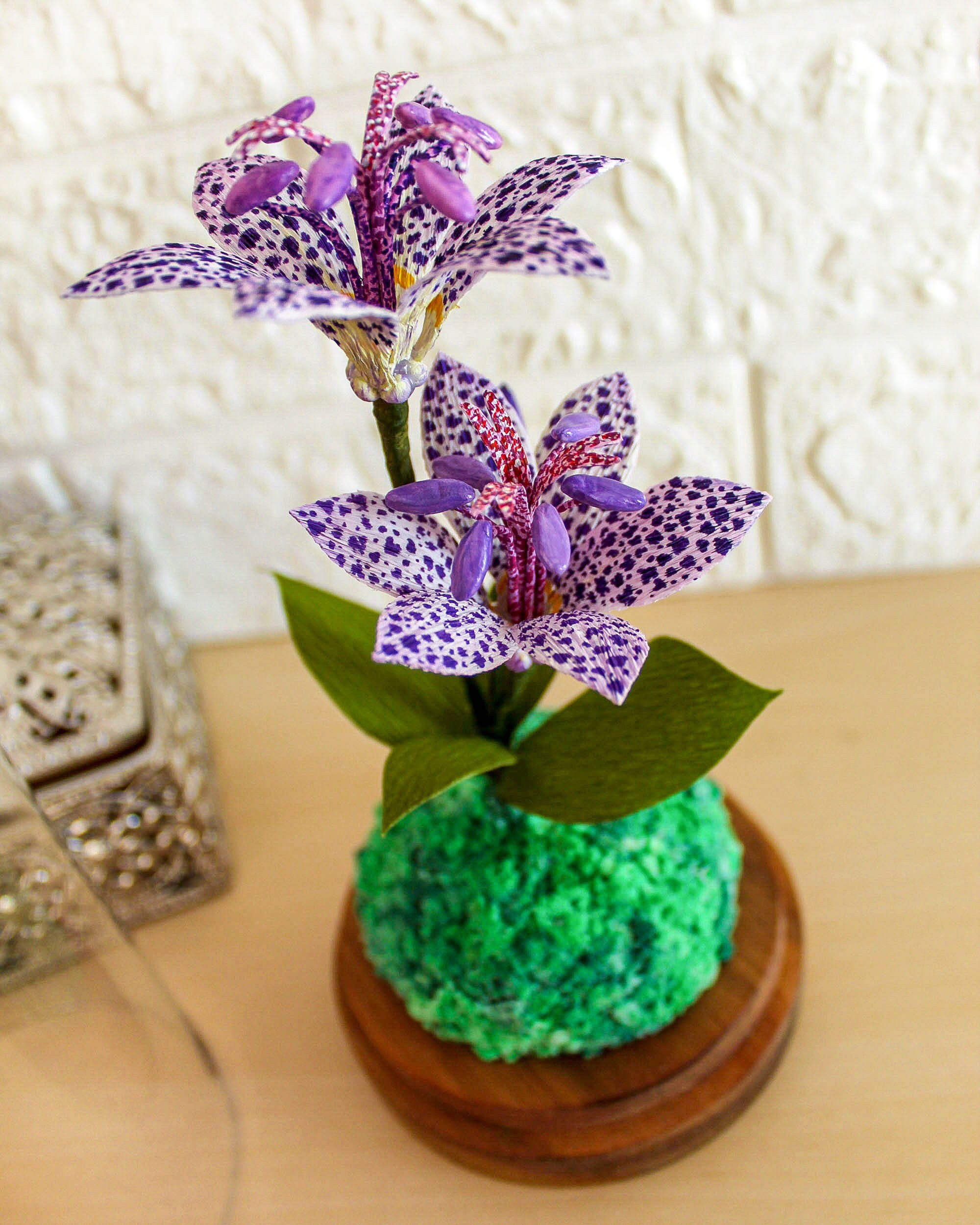 Flower Glass Dome Flower Display Decor Glass Dome Flower - Etsy