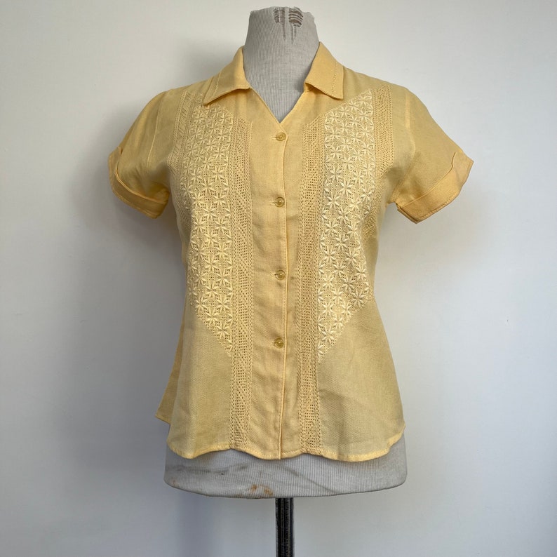 NWOT 1940s Drawn Thread Blouse, NWOT 1940s Blouse, 1940s Blouse - Etsy