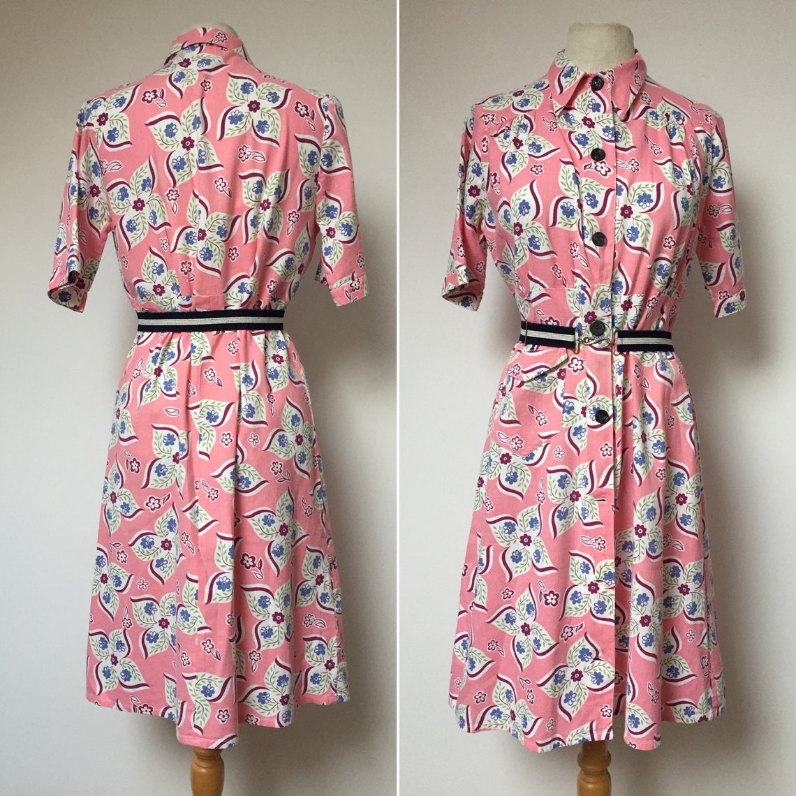 40s CC41 Dress 40s Day Dress 40s Dress 40s Pink Dress Size - Etsy UK