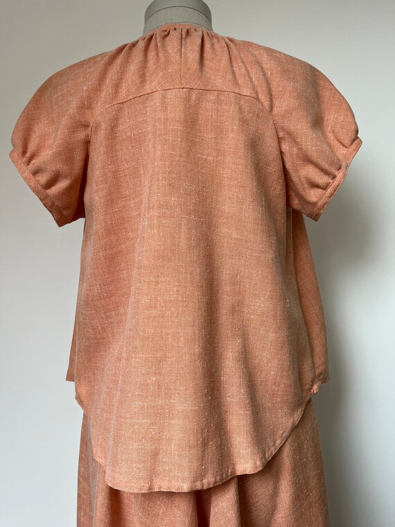 1970s YUKI (Gnyuki Torimaru) Skirt Suit, 1970s Peach … - Gem