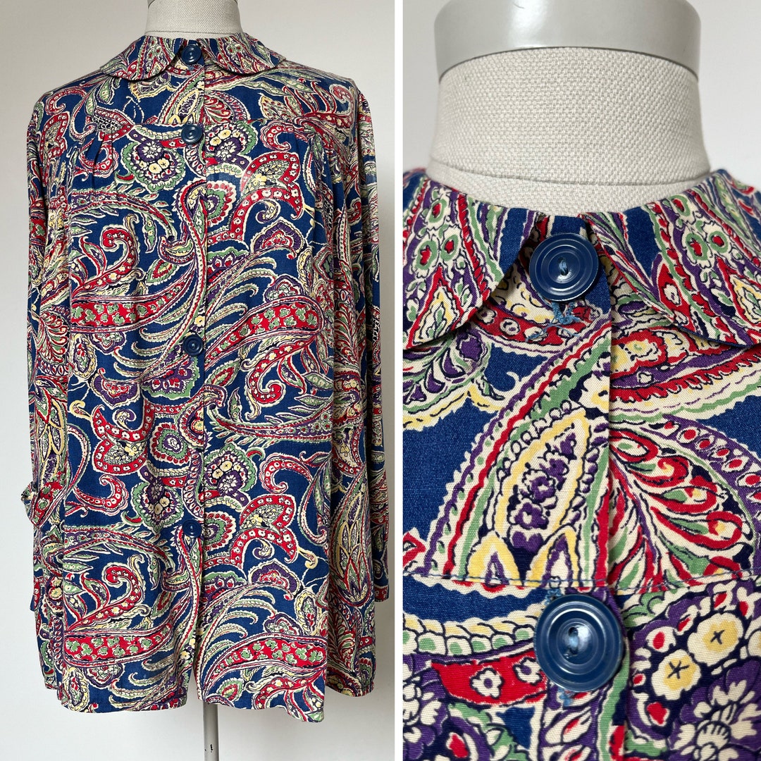 1940s CC41 Smock, 1940s Workwear, 1940s Coverall, Size L, Sizexl, Size ...