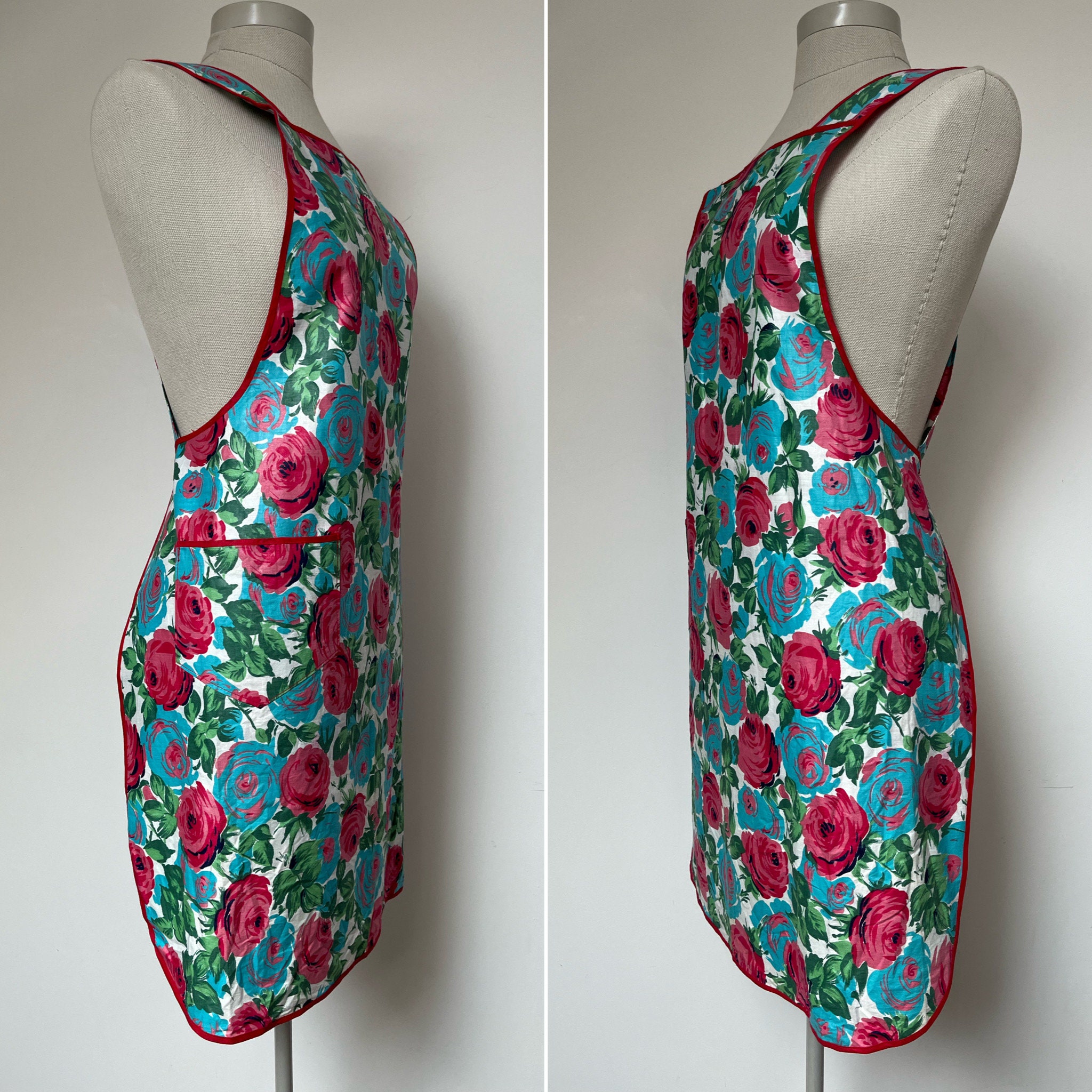 1950s Hostess Apron, 1950s Apron, 1950s Pinnie - Etsy UK