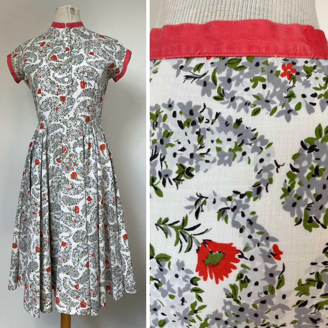 RARE Late 1940s HORROCKSES Dress Size XS, Size S - Etsy