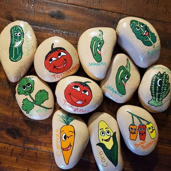 Garden Label Rocks - Etsy