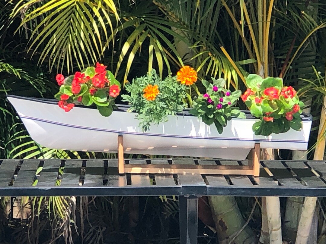 Cradled Nautical Planter, Fiberglass and Gelcoat, No Wood, Will Never ...