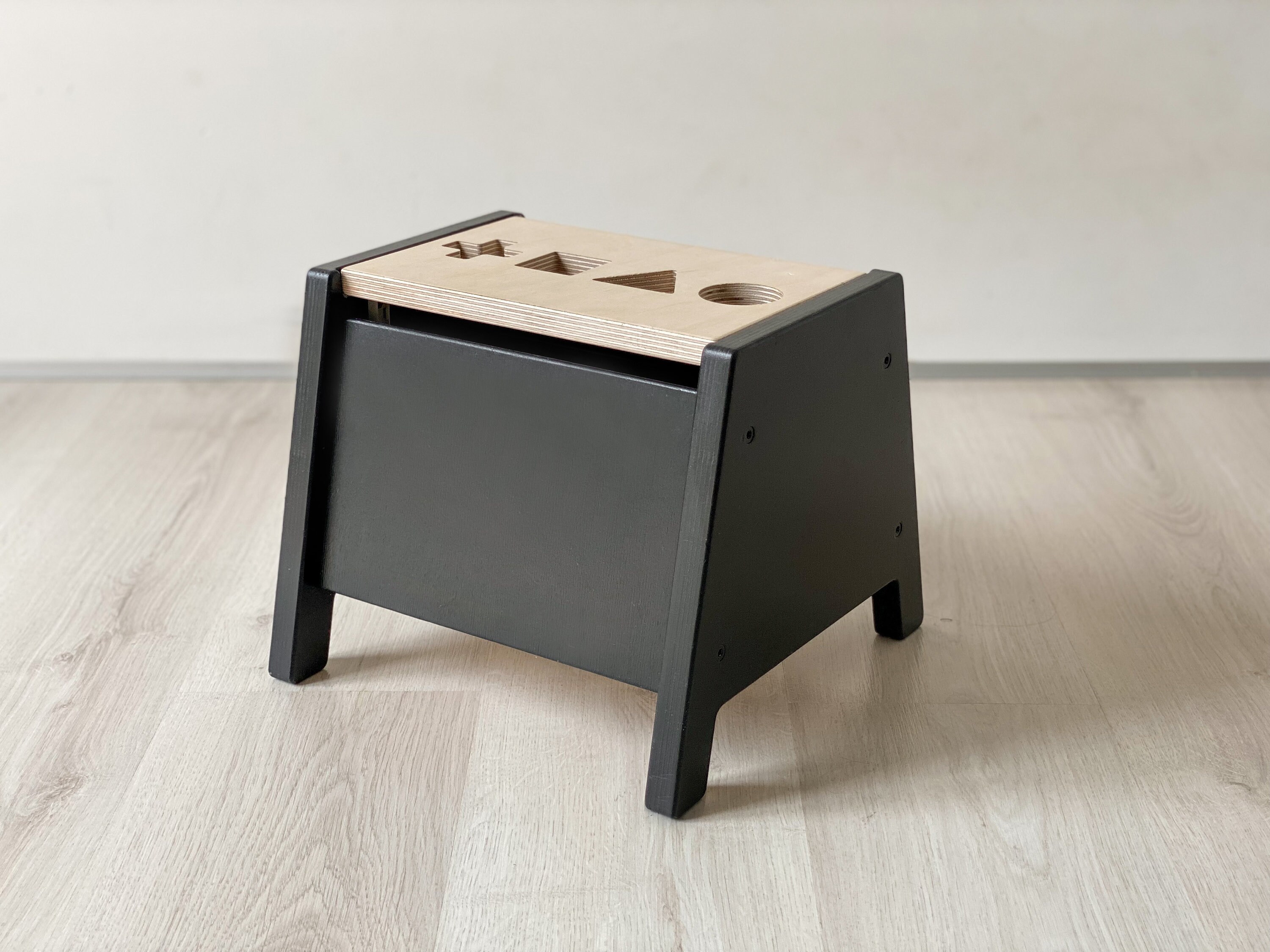 Toy Box Sorter Toy 4-in-1 Wooden Shape Sorter Toy Toddler | Etsy