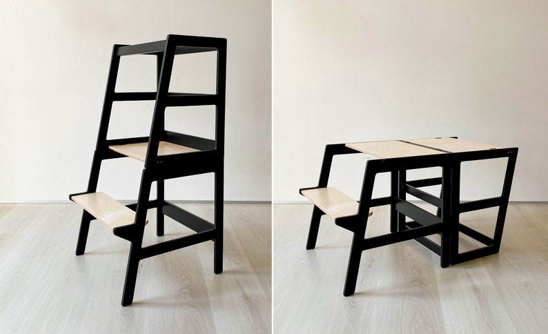 3in1: Slide Helper Tower Table Convertible Helper Tower - Etsy