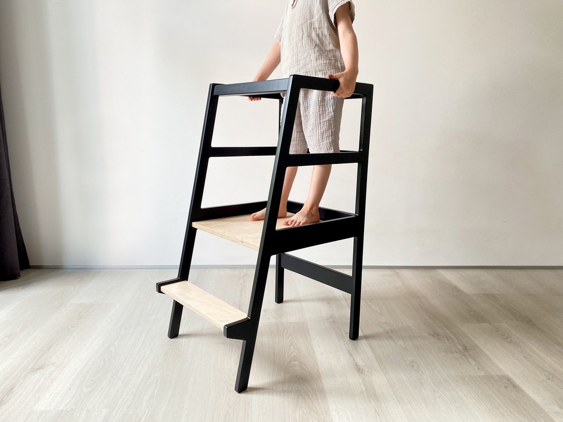 Helper Tower Toddler Kitchen Step Stool Learning Stool | Etsy