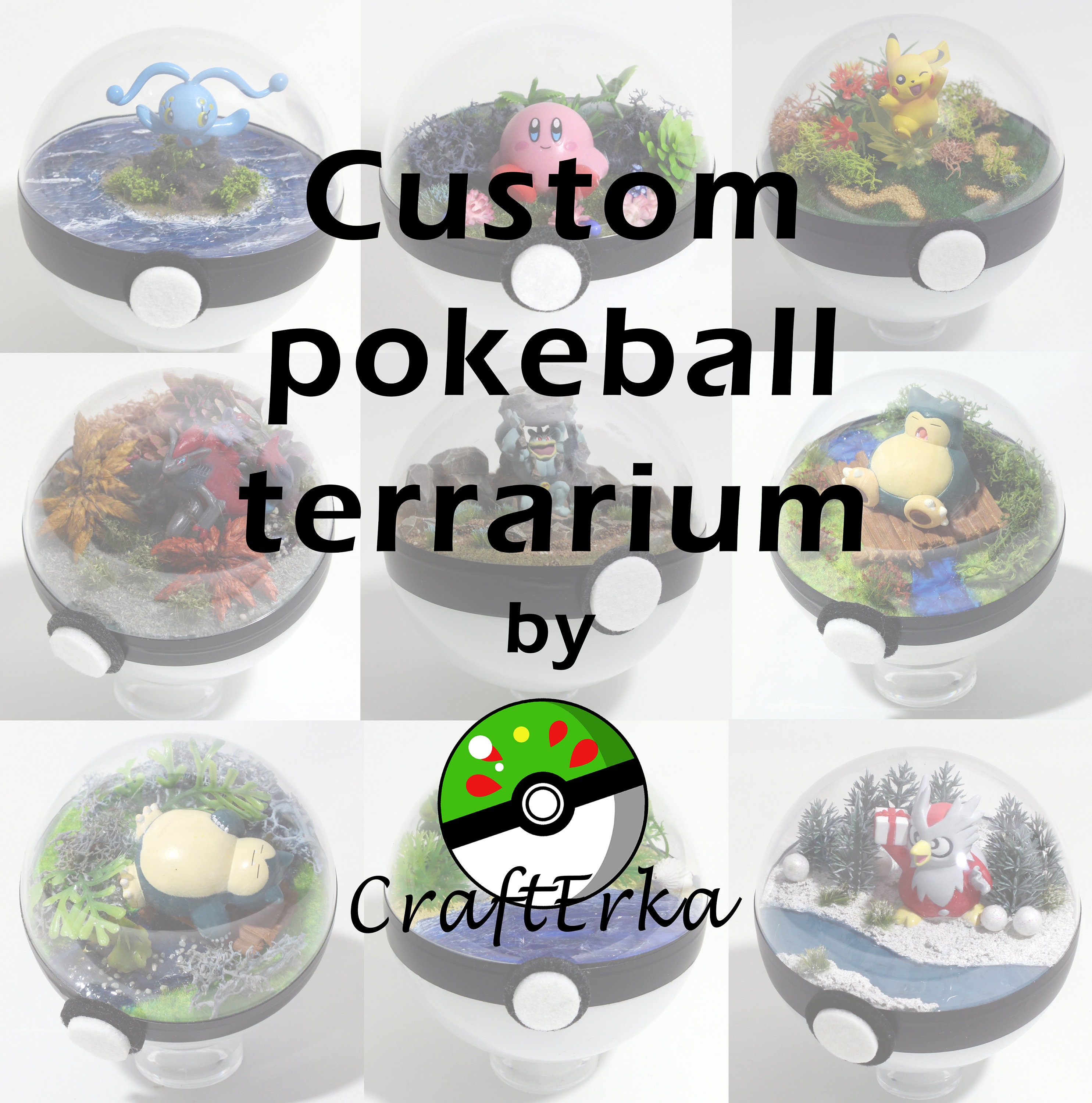 Custom Pokeball Terrarium - Etsy