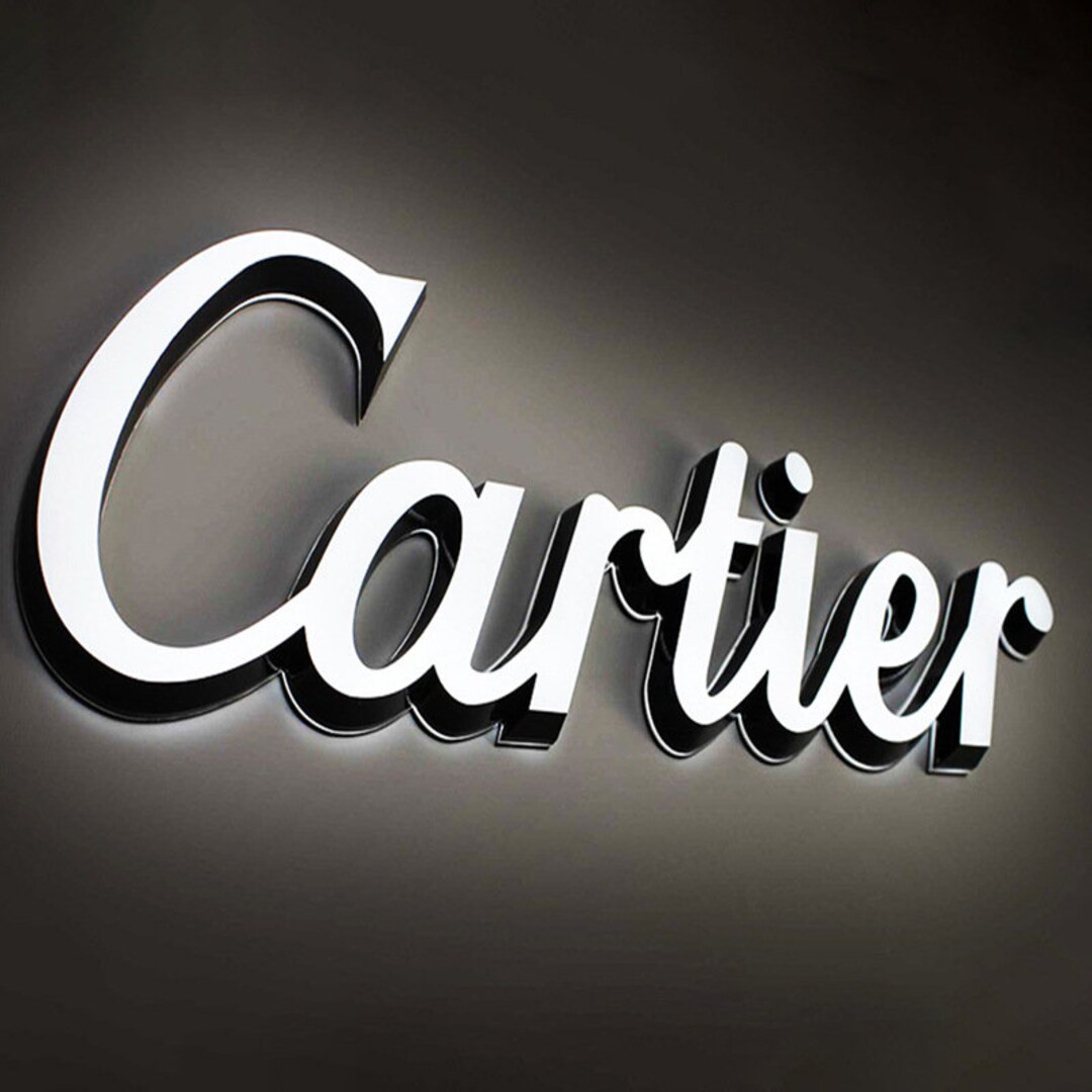 Mini LED Sign, Illuminated Logo Sign front and Back Lighting Logo 3D ...