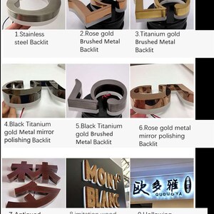 Stainless Steel Sign Illuminated Logo Sign-backlit-brushed | Etsy