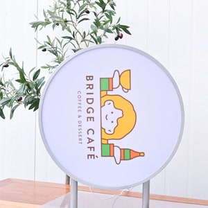 Circle Custom Sign,round Light Box Store Front Sign,outdoor Sign ...