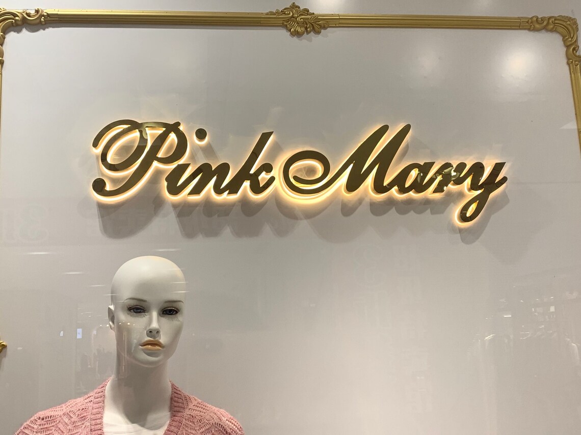 Stainless Steel Sign Illuminated Logo Sign-backlit-brushed | Etsy