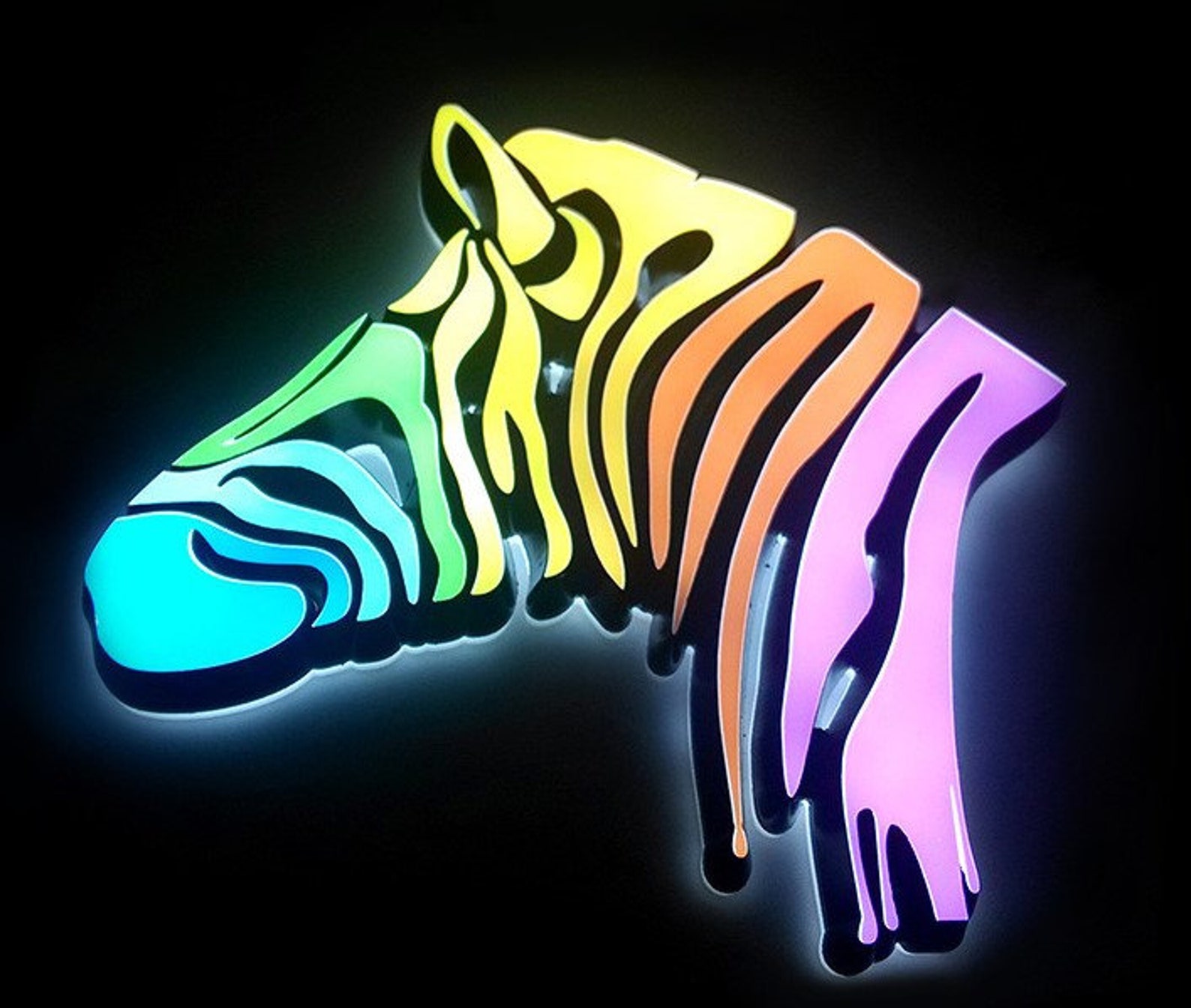 Mini LED Sign Illuminated Logo Sign front and Back Lit Sign - Etsy