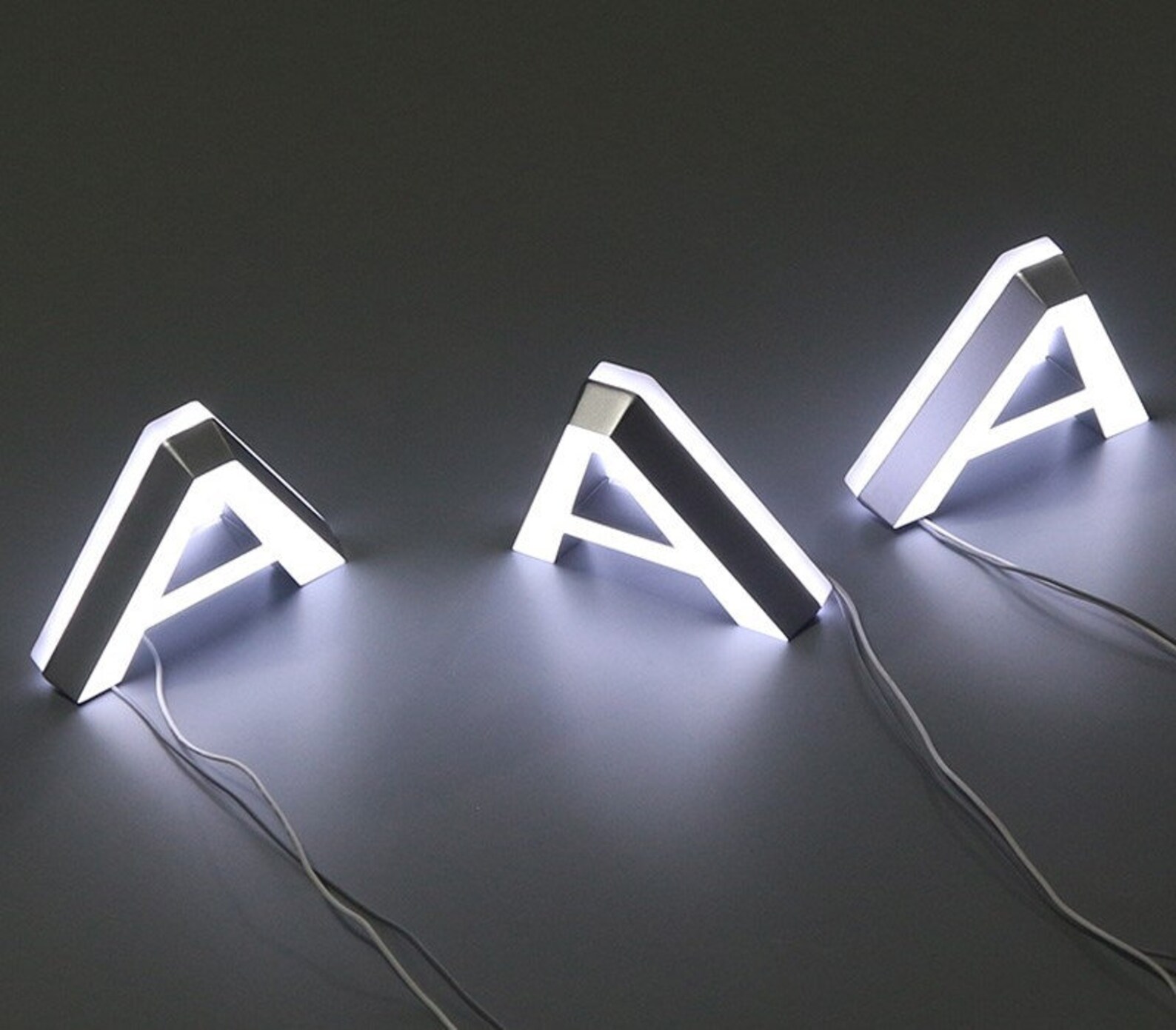 Mini LED Sign Illuminated Logo Sign front and Back Lit Sign - Etsy