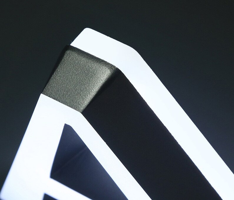 Mini LED Sign Illuminated Logo Sign front and Back Lit Sign - Etsy