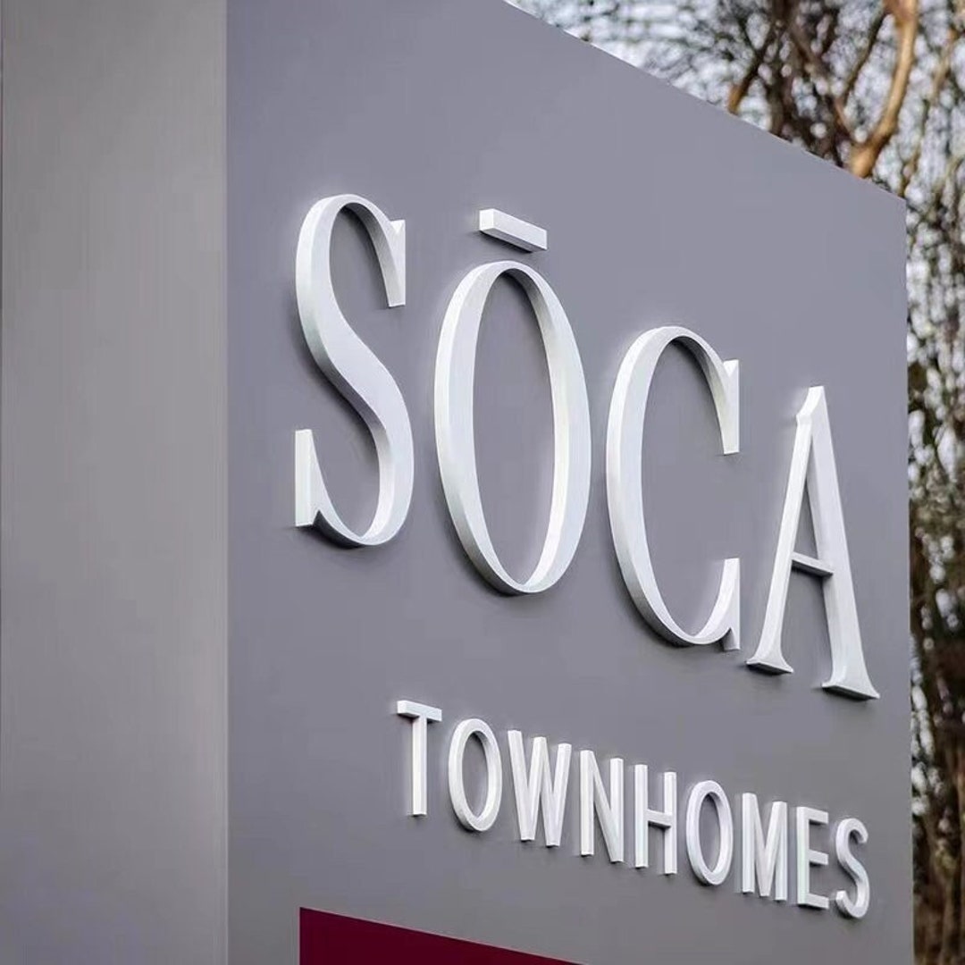 Acrylic Letters-3d Design Personalized Logo Custom Office - Etsy