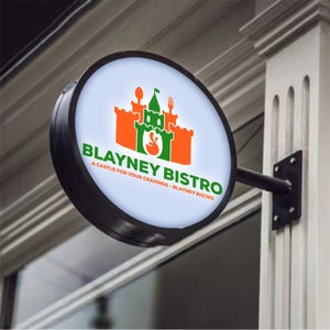 Circle Custom Sign,round Light Box Store Front Sign,outdoor Sign ...