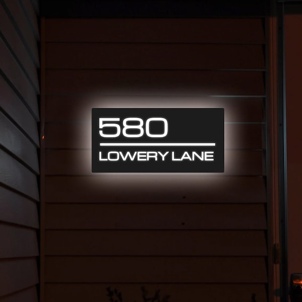 Lighted Address Numbers - Etsy