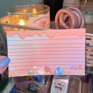 Lined 3x5 Notecards Index Cards Study Cards Recipe Cards - Etsy