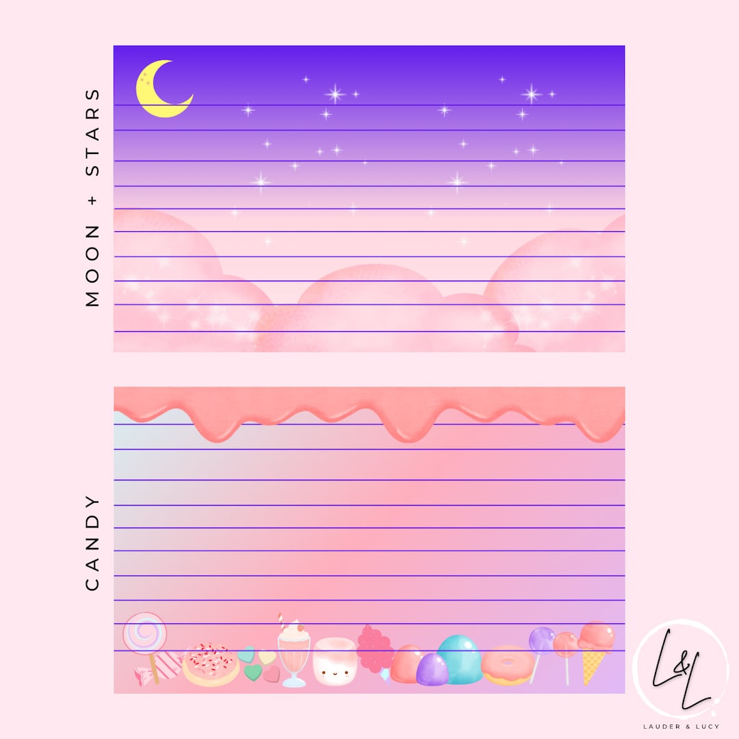 Lined 3x5 Notecards, Index Cards, Study Cards, Recipe Cards - Etsy