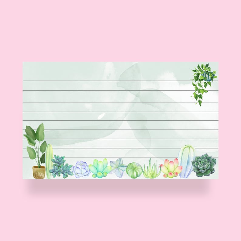 Lined 3x5 Notecards Index Cards Study Cards Recipe Cards - Etsy